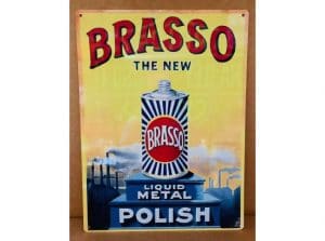 Brasso tin metal sign – Nostalgia Highway