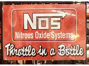 Nitrous Oxide tin metal sign - Nostalgia Highway