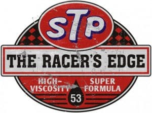 STP Racers Edge tin metal sign - Nostalgia Highway