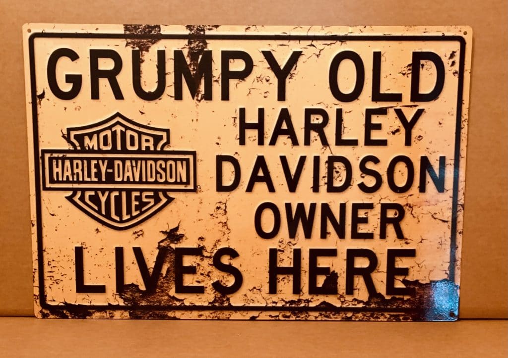 HD Grumpy Old Man tin metal sign - Nostalgia Highway