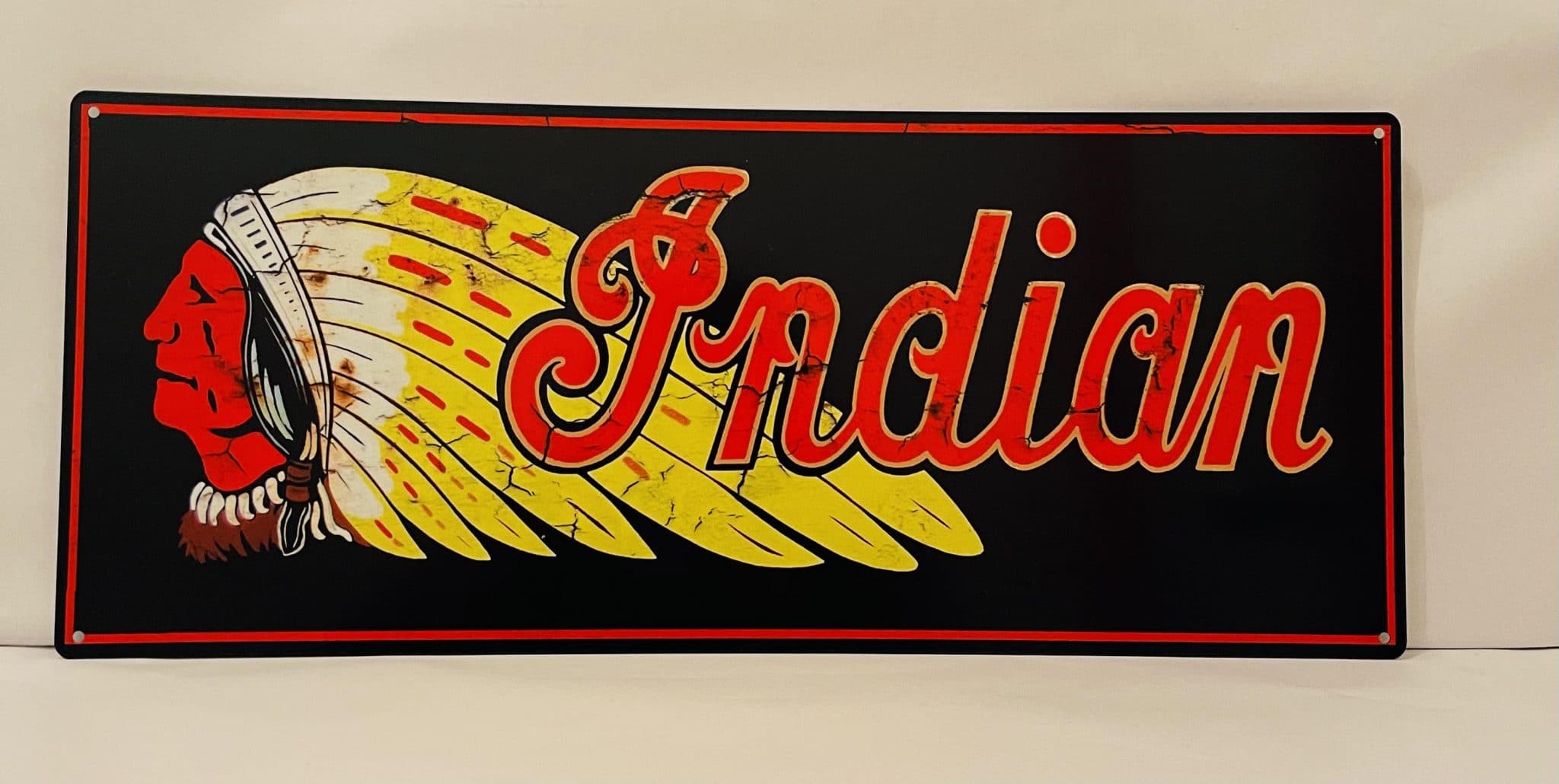 Indian tin metal sign - Nostalgia Highway