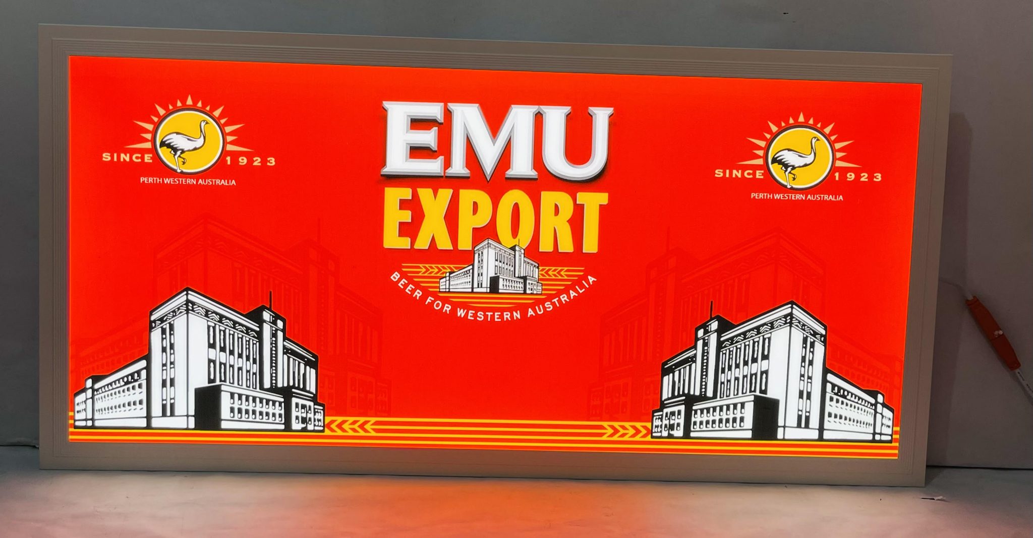 Light Box Vintage Retro Led Emu Export - Nostalgia Highway
