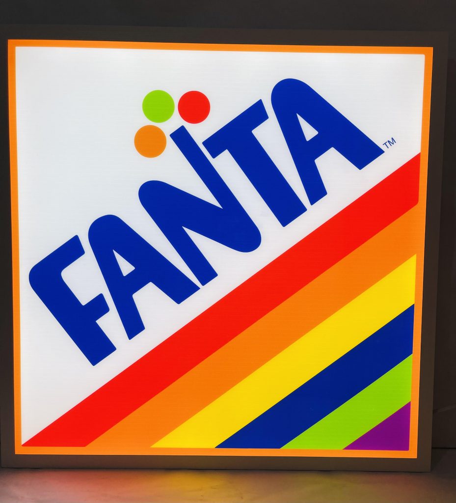 Light Box Vintage Retro Led Fanta - Nostalgia Highway