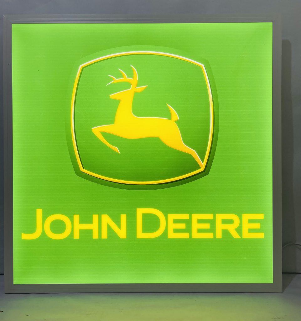 Light Box Vintage Retro Led John Deere - Nostalgia Highway