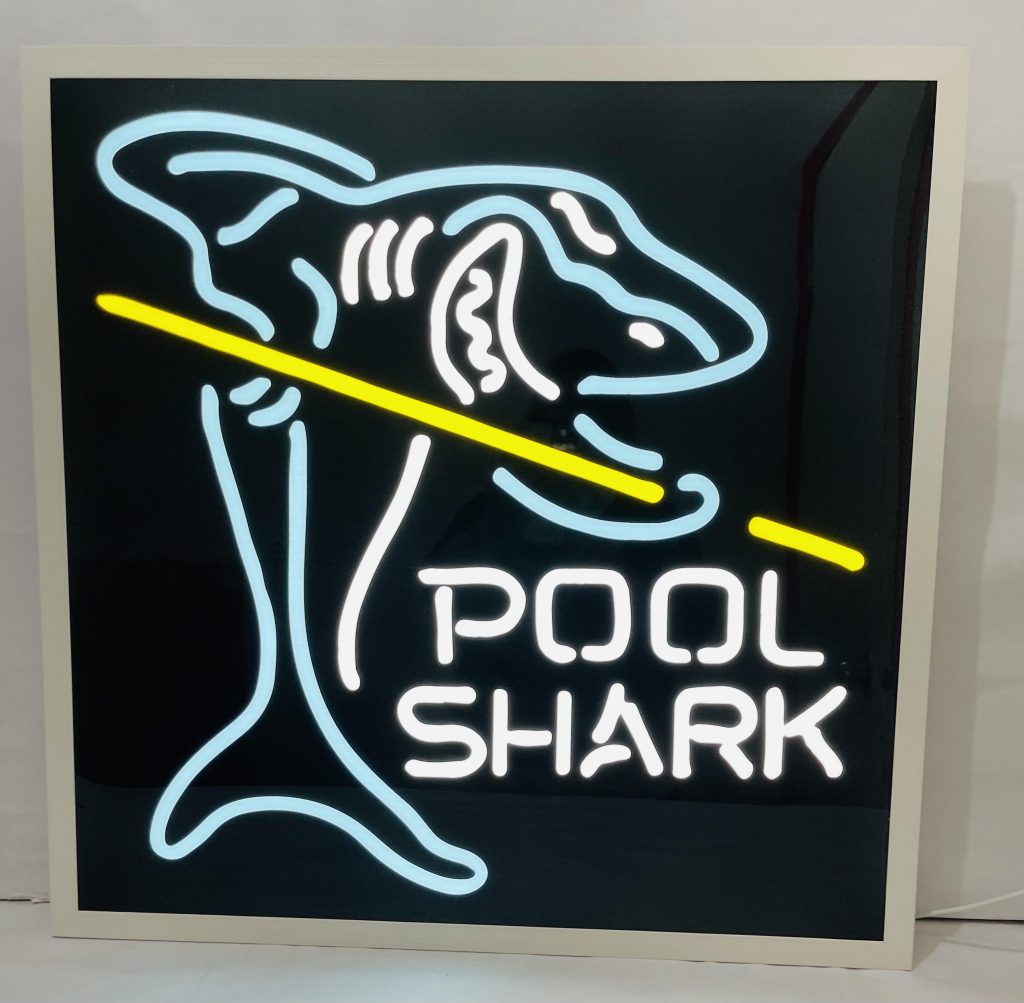 Light Box Vintage Retro Led Pool Shark - Nostalgia Highway