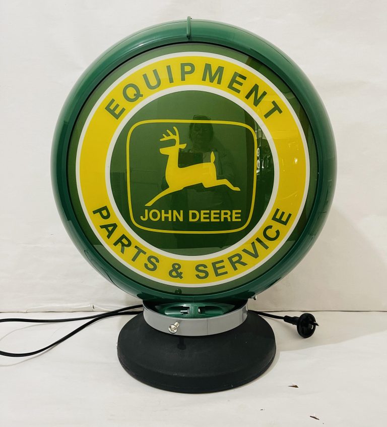 Petrol Bowser Globe & Base Retro Vintage John Deere Parts & Service ...