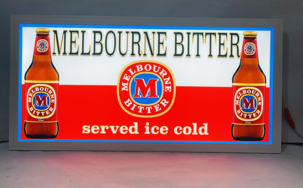 Light Box Vintage Retro Led Melbourne Bitter - Nostalgia Highway