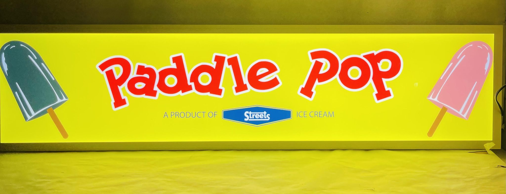 Light Box Vintage Retro Led Paddle Pop - Nostalgia Highway