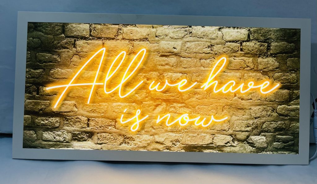 Light Box Vintage Retro Led All We Have Is Now - Nostalgia Highway