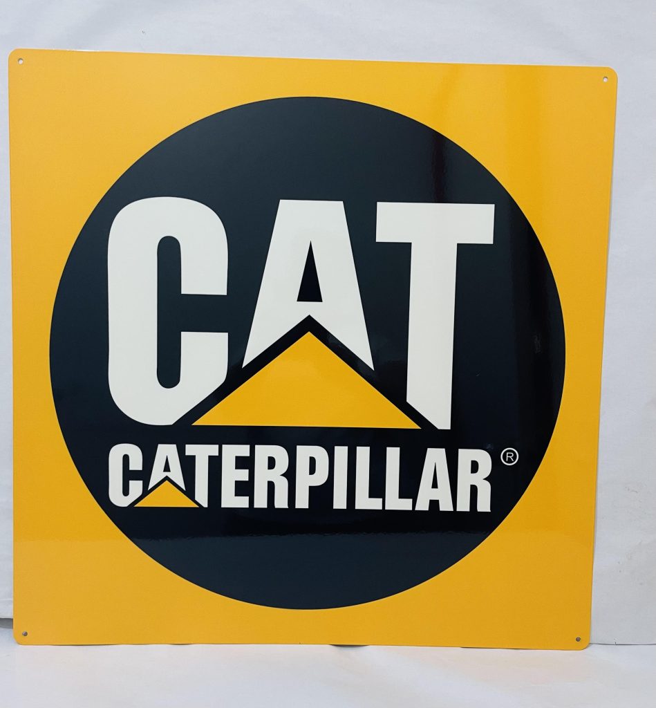 Caterpillar tin metal sign - Nostalgia Highway