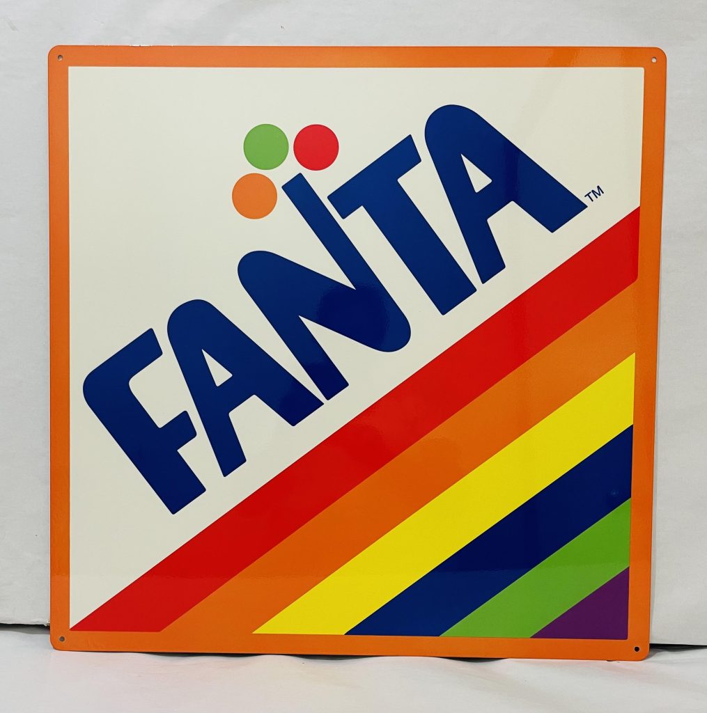 Fanta tin metal sign - Nostalgia Highway