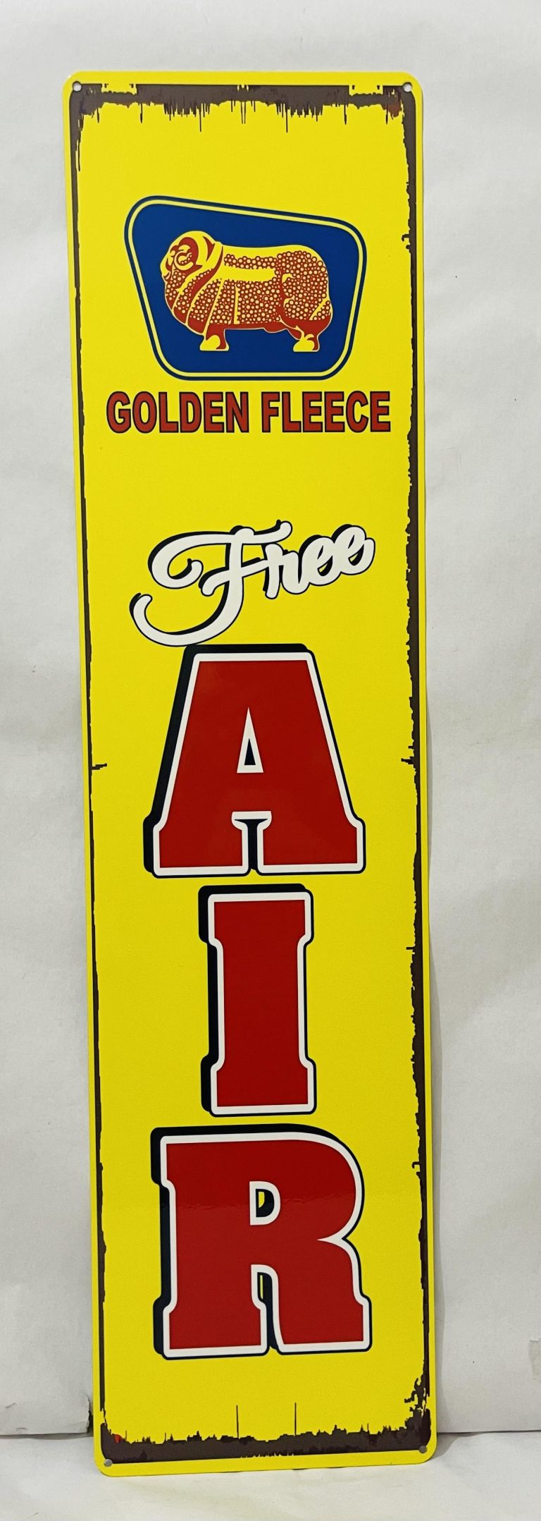 Golden Fleece Free Air tin metal sign - Nostalgia Highway