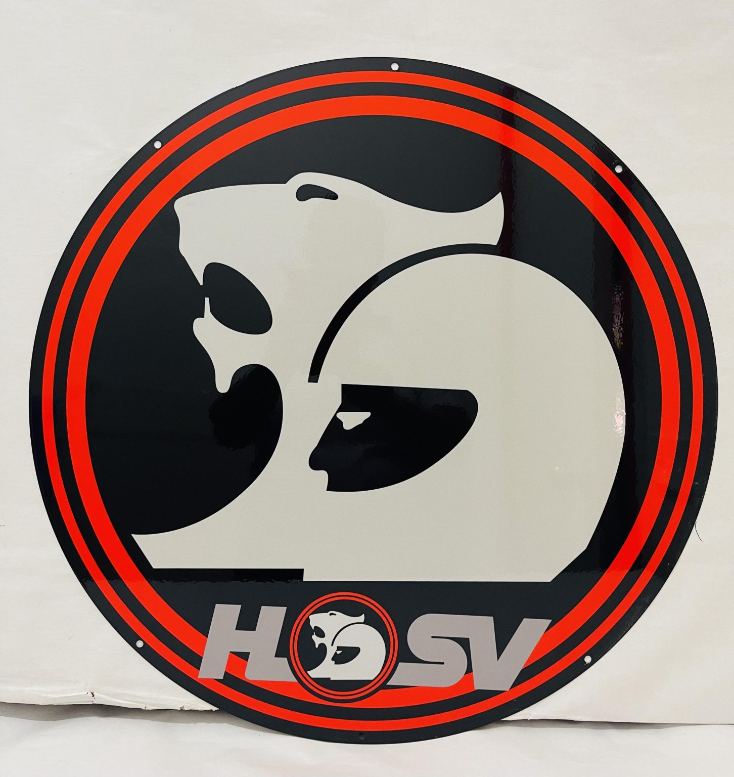 Holden HSV round tin metal sign - Nostalgia Highway