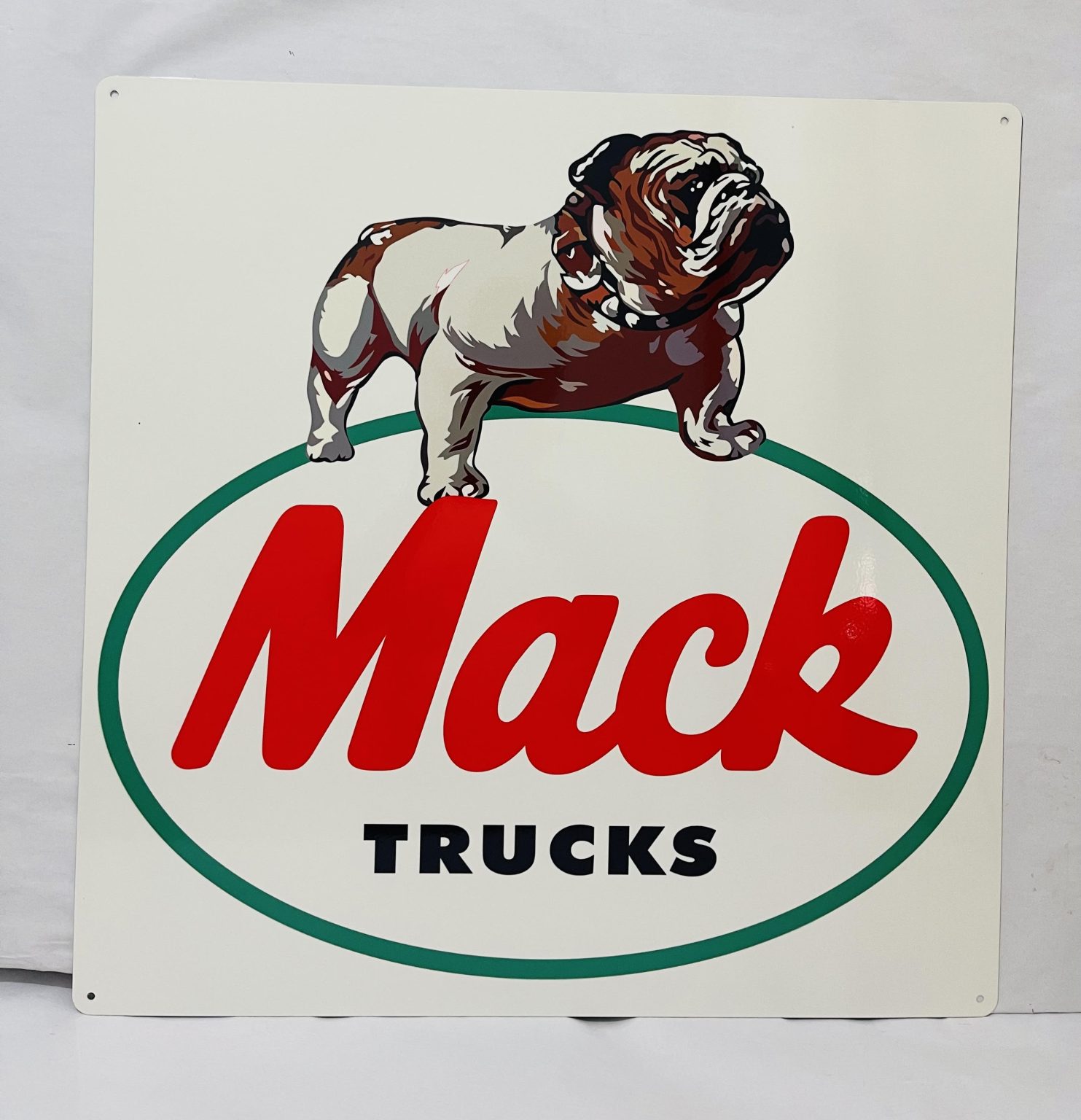 Mack Green tin metal sign - Nostalgia Highway