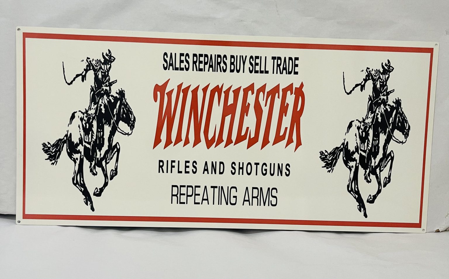 Winchester Rifles tin metal sign - Nostalgia Highway