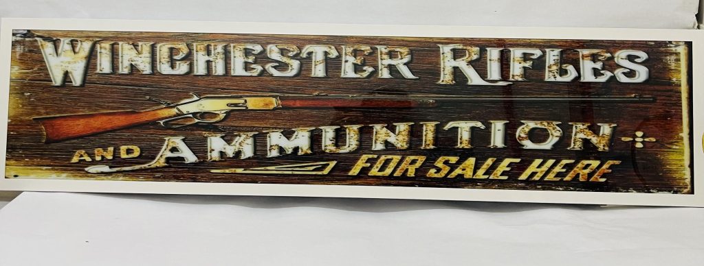 Light Box Vintage Retro Led Winchester Rifles - Nostalgia Highway