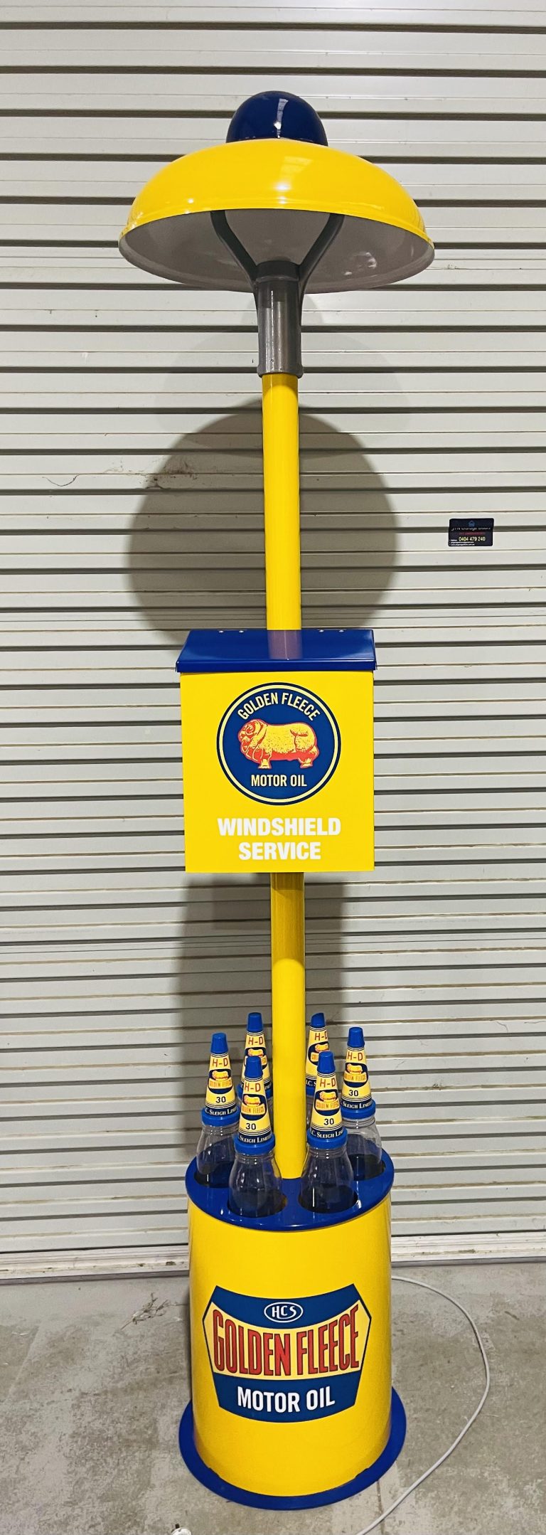Golden Fleece Island light, Oil Bottle and Windshield Washer Stand ...