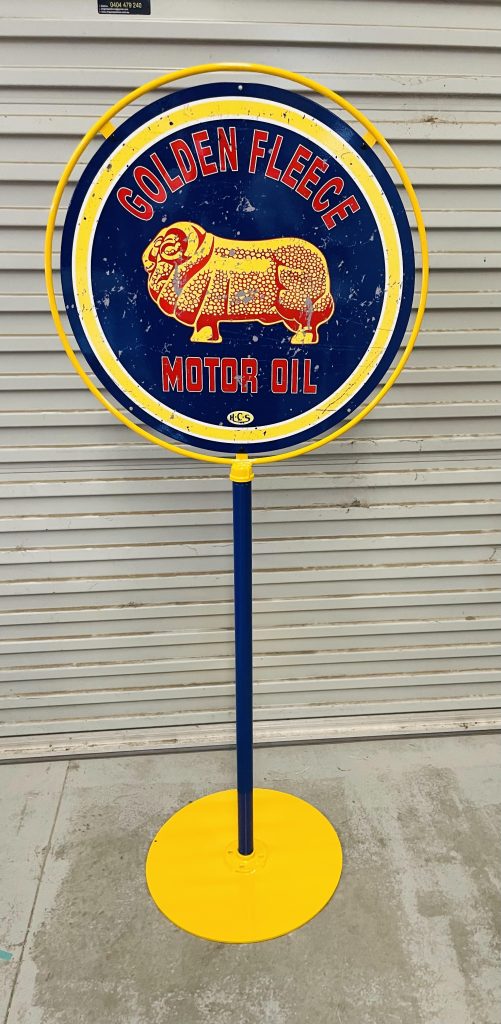 Golden Fleece Lollypop Stand tin metal sign - Nostalgia Highway