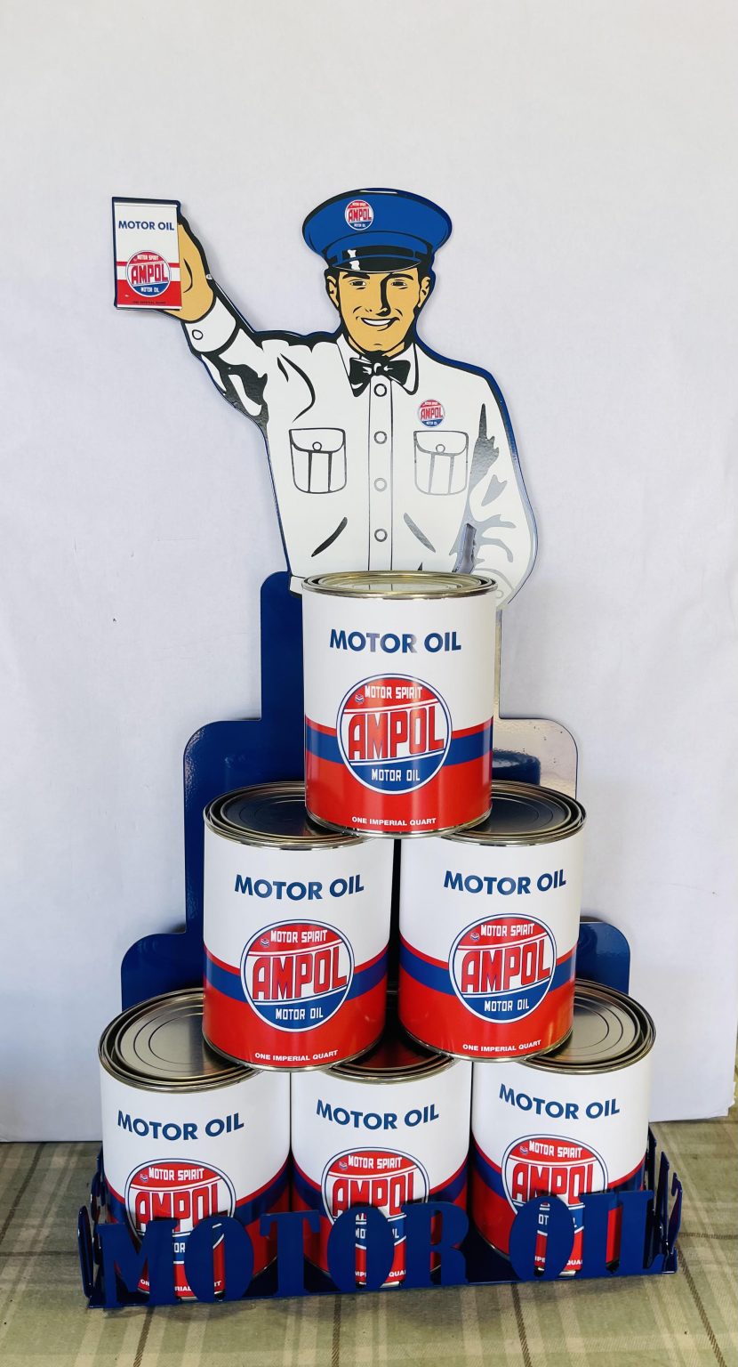 Ampol Oil Can Man and 6 Cans - Nostalgia Highway
