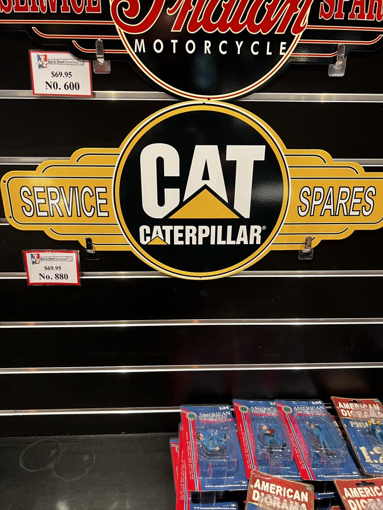 Caterpillar Service Station tin metal sign - Nostalgia Highway