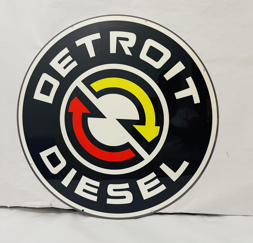 Detroit Diesel Rd tin metal sign - Nostalgia Highway