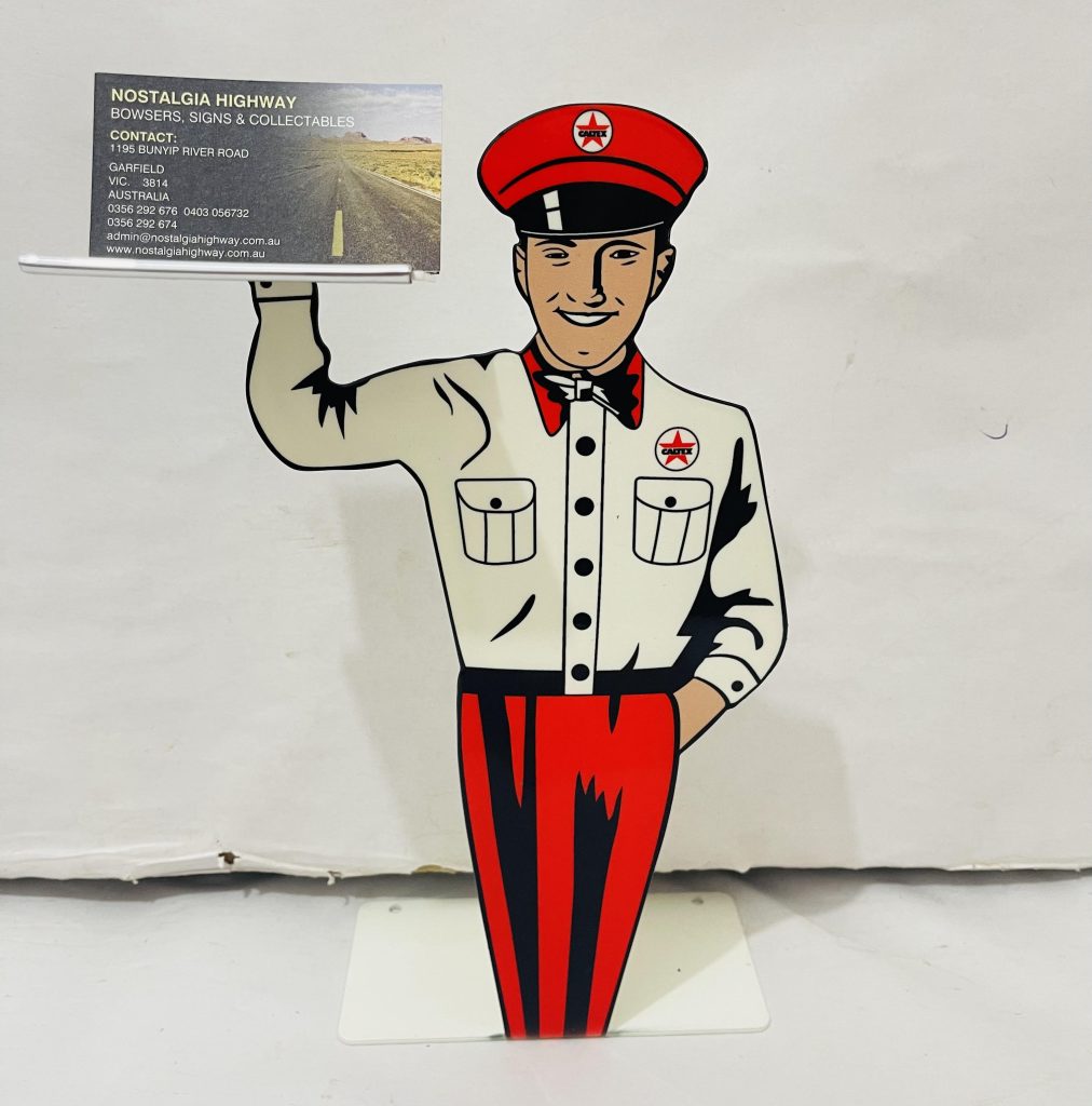 Card Holder Caltex tin metal sign - Nostalgia Highway
