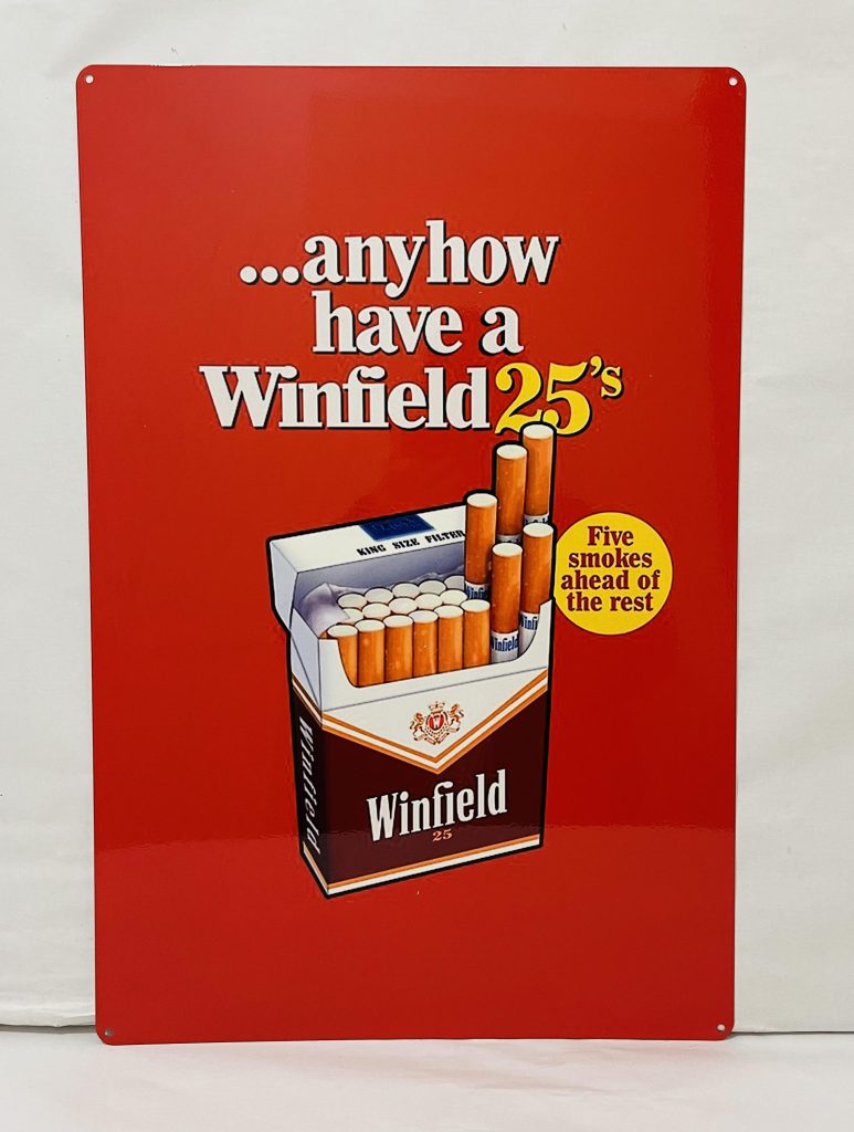 Winfield Red metal tin sign - Nostalgia Highway