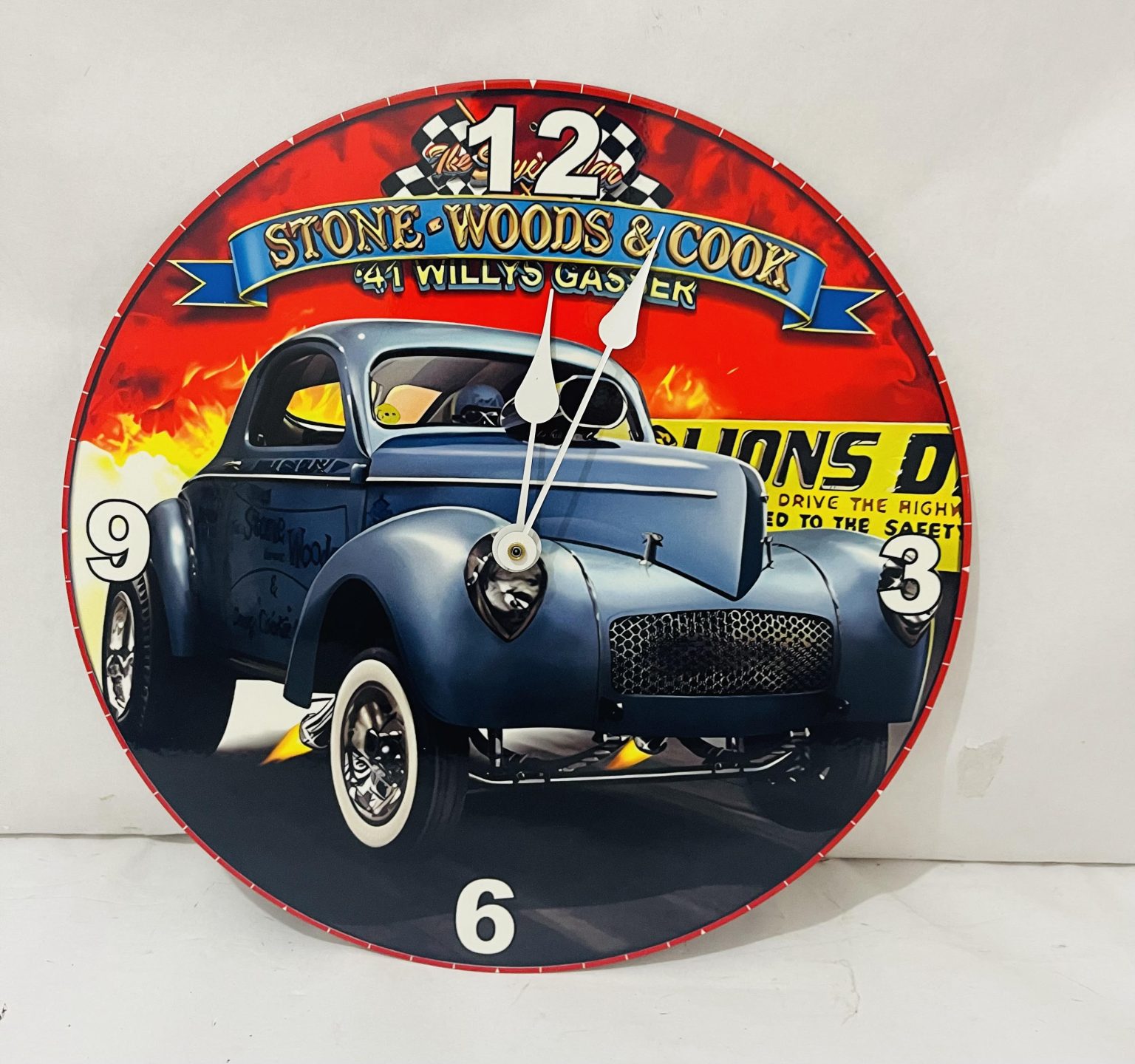 Willys Clock tin metal sign - Nostalgia Highway