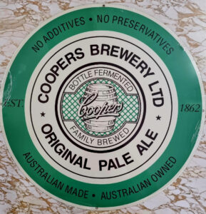 Coopers Green round tin metal sign - Nostalgia Highway